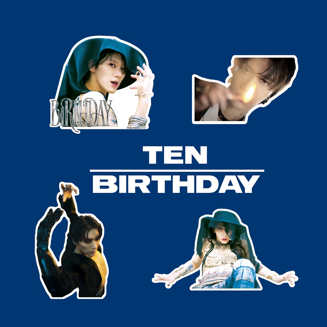 Individual Ten Wayv NCT “birthday” Stickers - Etsy