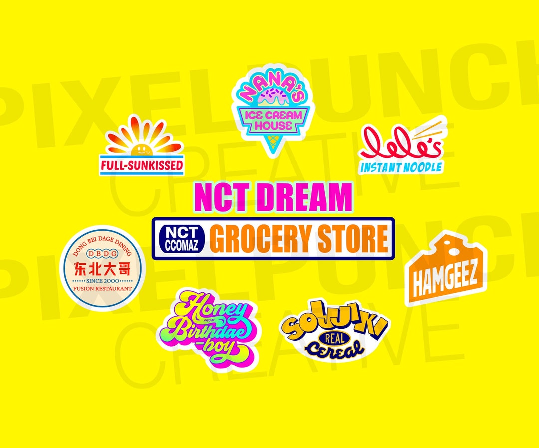 NCT Dream Grocery Store Replica Stickers - Etsy