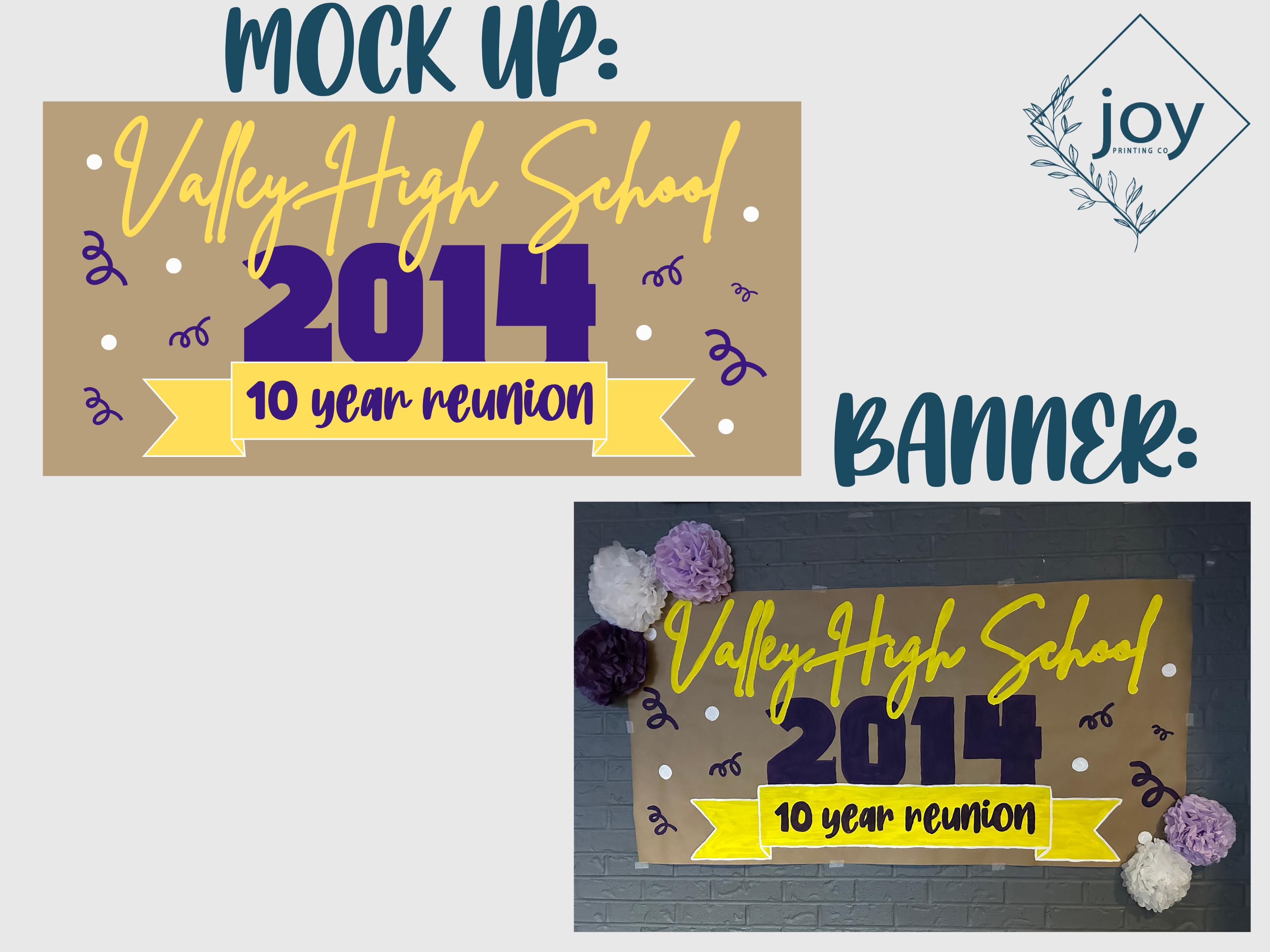 CUSTOM Hand Painted Banner- SIMPLE DESIGN - Etsy