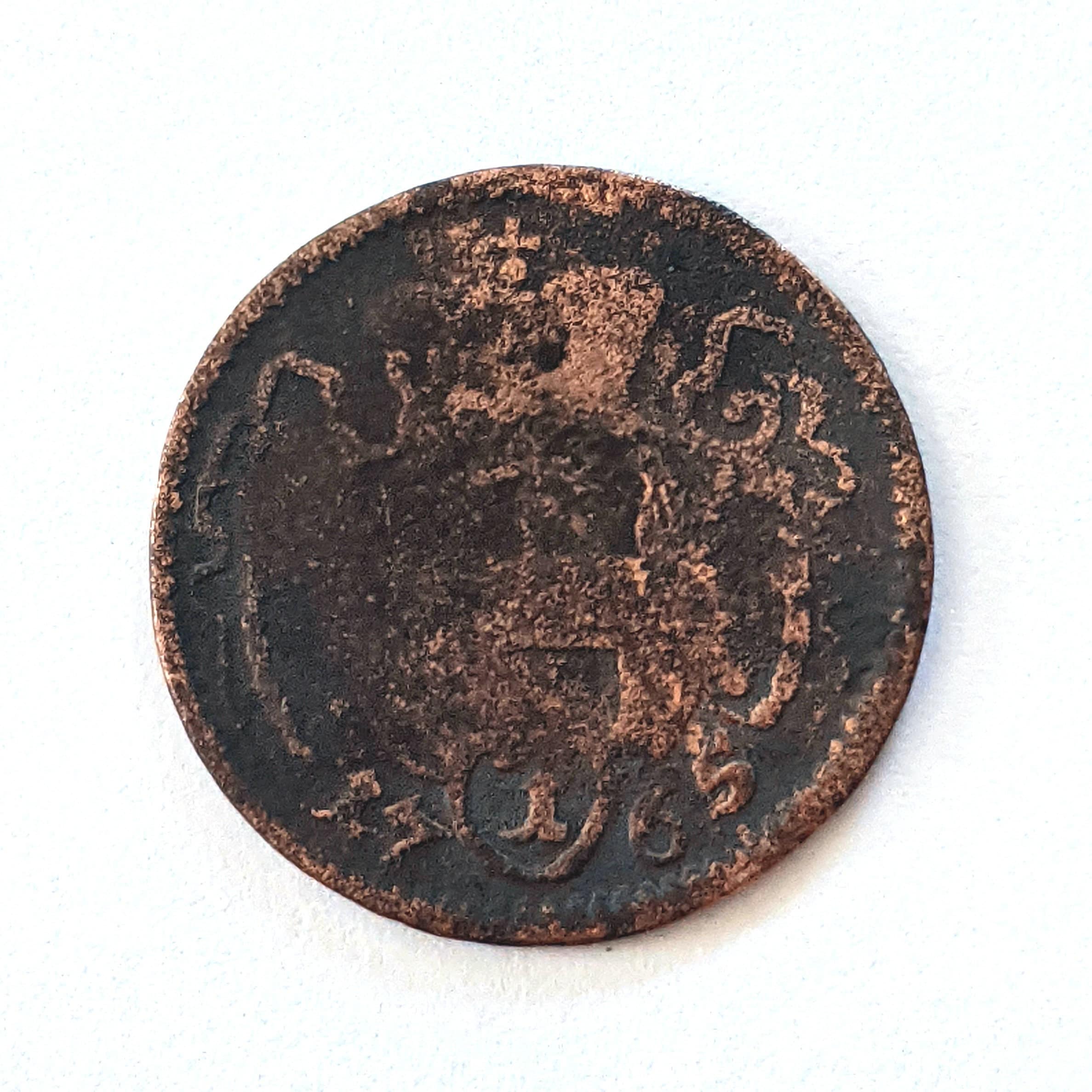 1765 Austria 1 PFENNIG, Vintage Austrian Empire 1760's COIN, Copper ...