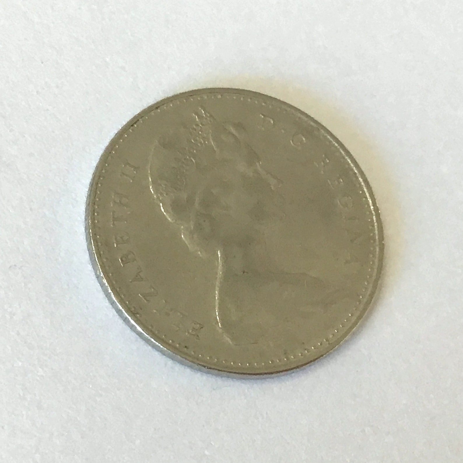 CANADA 1968 DIME, Canadian 10 Cent Coin With Queen Elizabeth II 55 ...