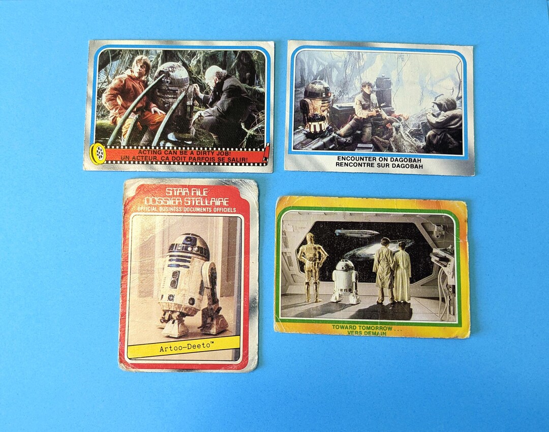 STAR WARS Trading Cards, R2D2, Empire Strikes Back Cards 242, 262, 312 ...