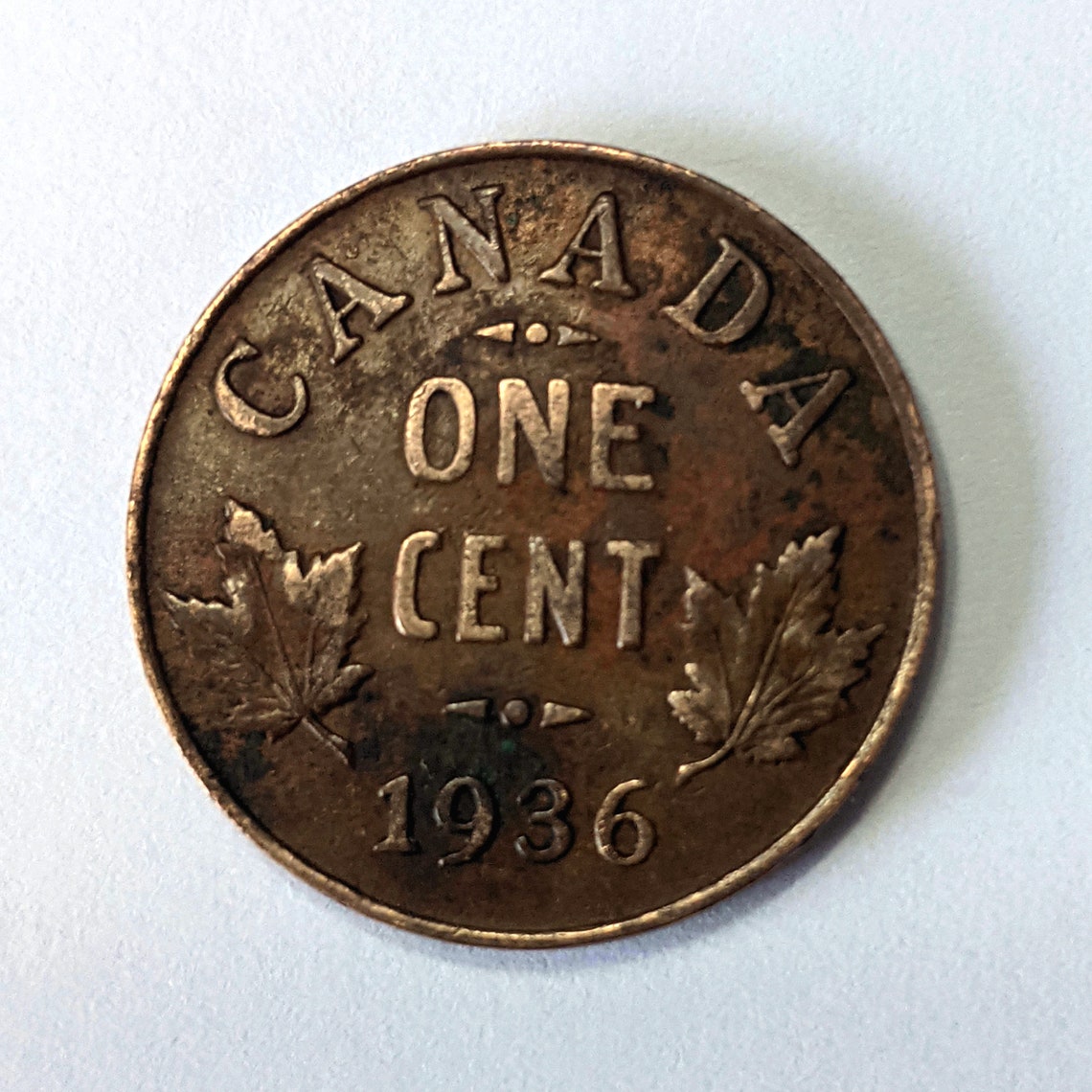 1936 Canada PENNY Small 1 Cent Canadian Copper COIN With King - Etsy Canada
