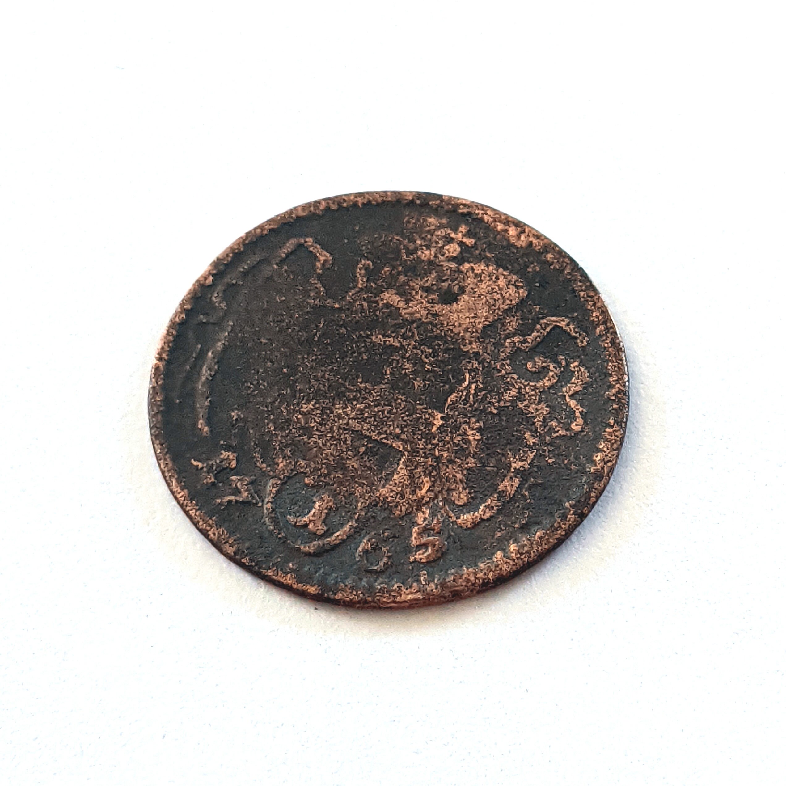 1765 Austrian Empire 1 Pfennig Coin, Maria Theresia Copper Coin - Etsy