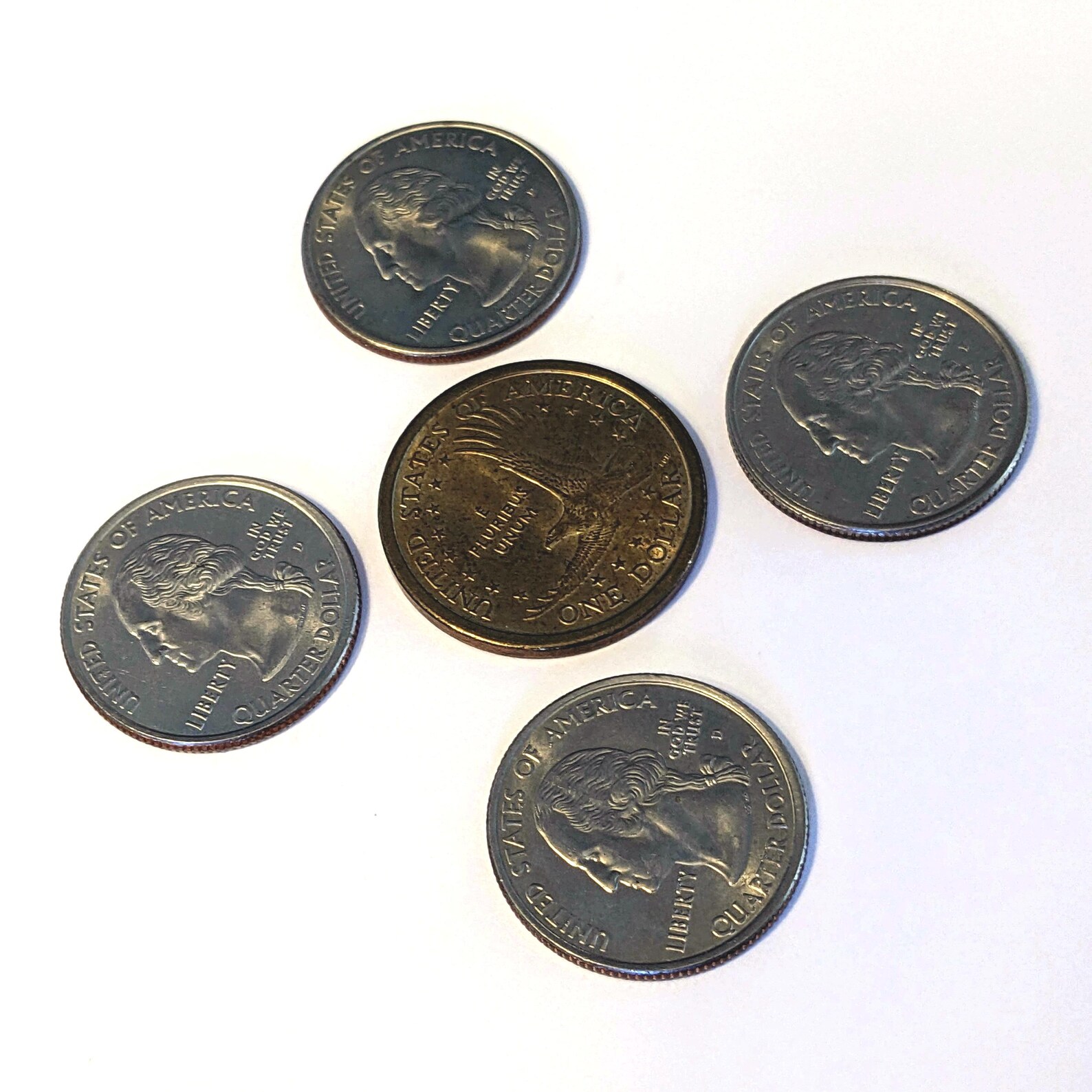 Collectible Year 2000 QUARTERS Set of 4 USA 25 CENTS American Coin ...