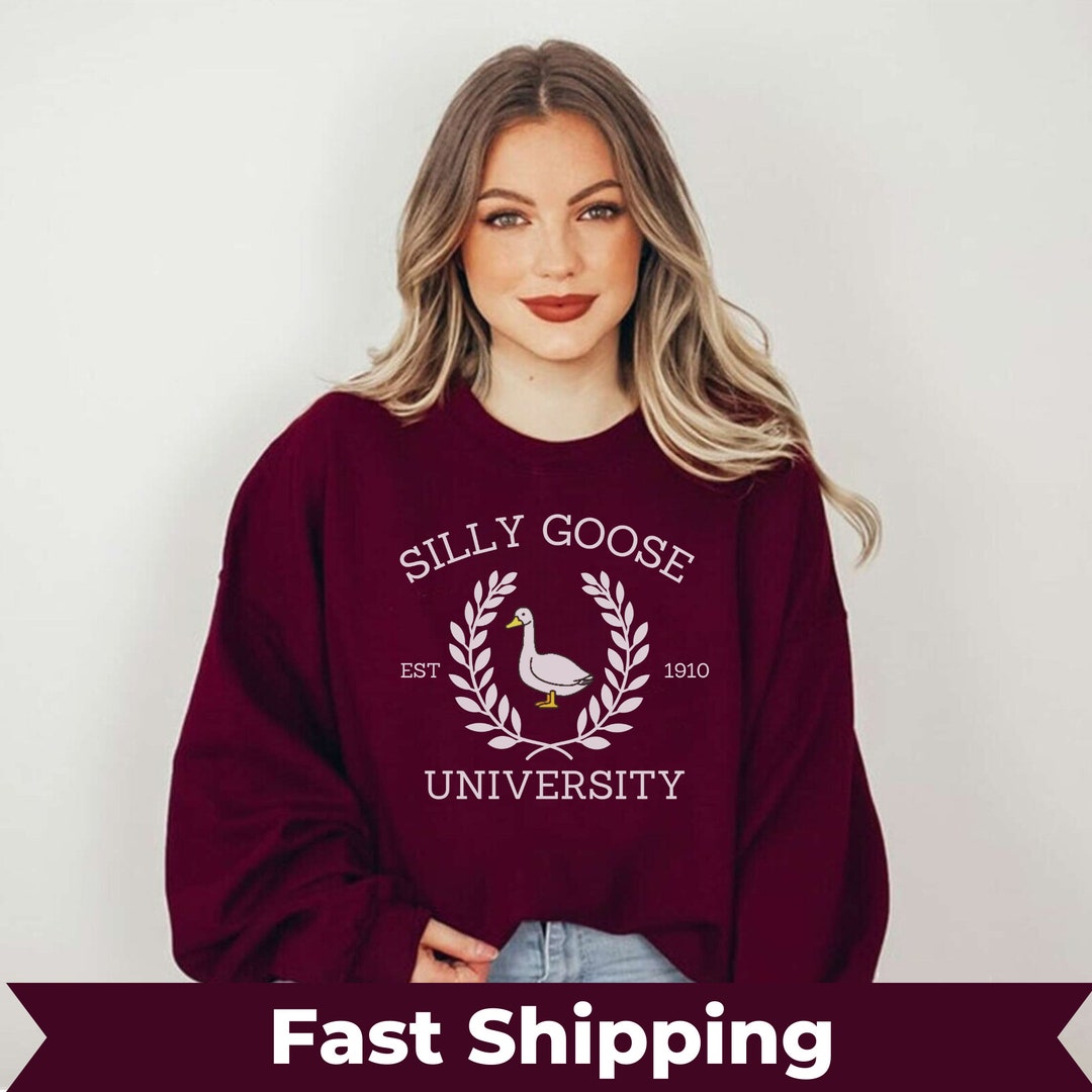Silly Goose University Crewneck Sweatshirt, Unisex Silly Goose ...