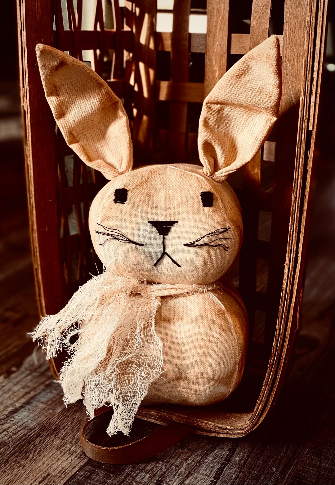 Primitive Bunny Grungy Bunny Handmade Bunny Primitive Handmade Bunny ...