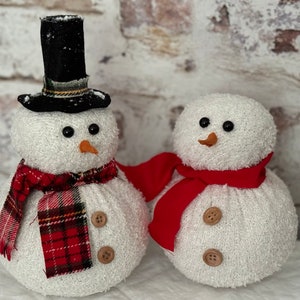 Handmade Snowman-farmhouse Snowman- Primitive Snowman- Handmade Snowman ...