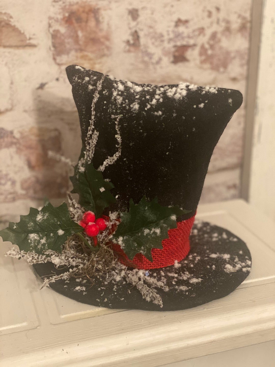 Top Hat - Snowman Top Hat- Santa Hat -christmas Hat- Holiday Decor ...