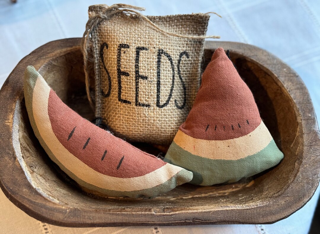 Primitive Watermelon SET - Primitive Watermelon-bowl Filler-farmhouse ...