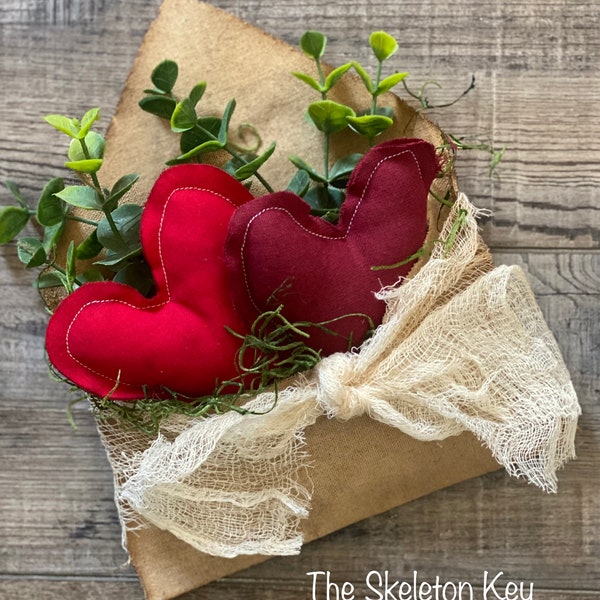 Primitive Hearts - Etsy