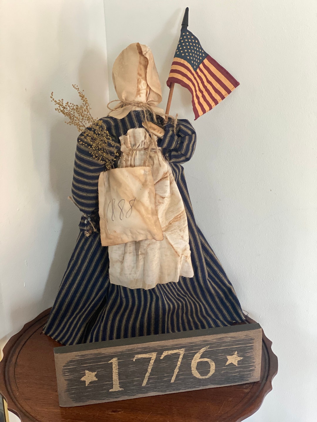 Primitive Americana Doll USA Primitive Doll 4th of July Flag Doll ...