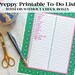 Preppy Printable Checklist | Green, Pink, White Toile to Do List ...