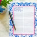 Preppy Printable Checklist | Blue, Pink, White Toile to Do List ...