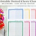 Colorful Dotted Chore Charts | Kids Chore Chart | Responsibility Chart ...