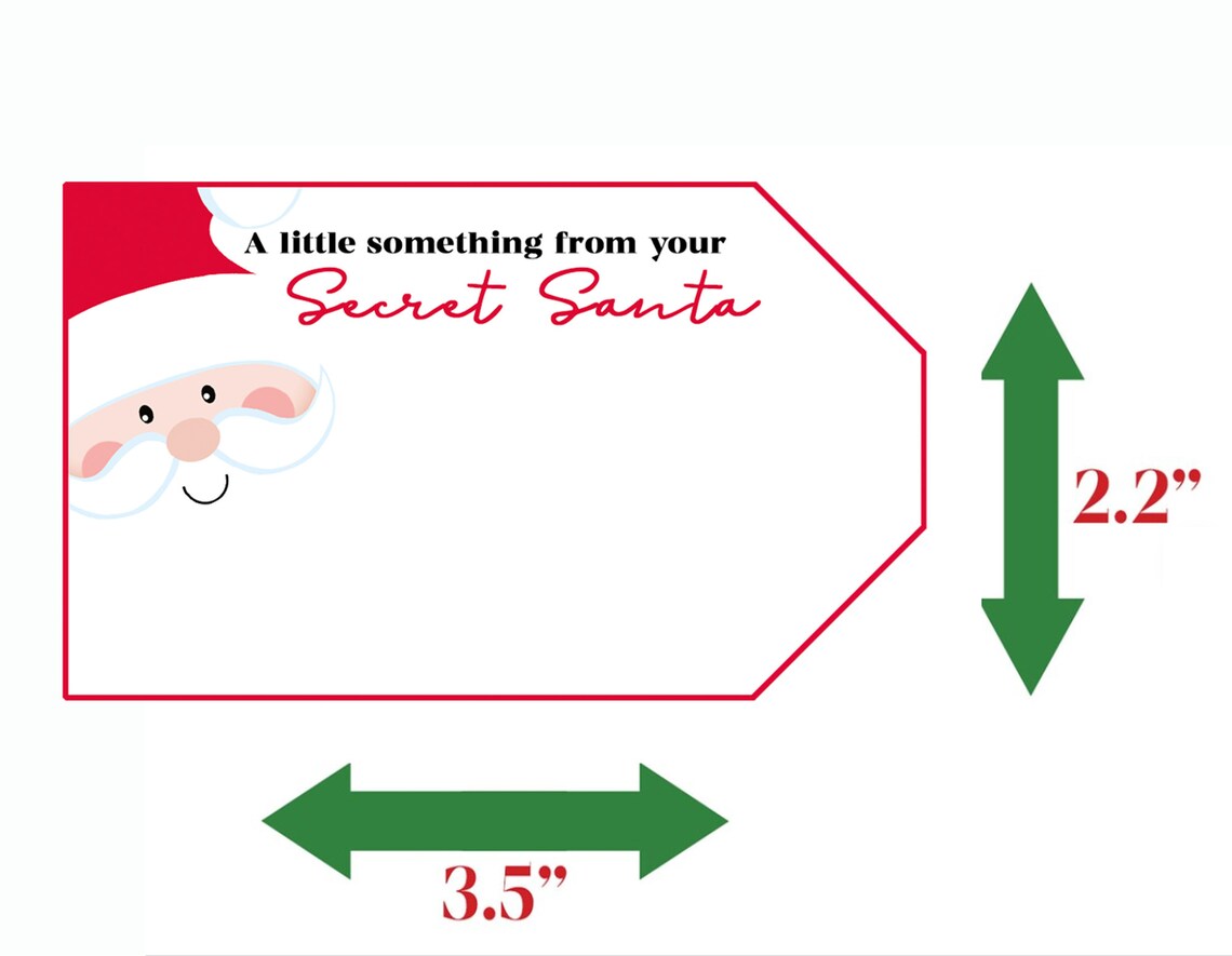 Printable Secret Santa Christmas Gift Tags | Printable Gift Tags ...