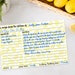 Editable & Printable Recipe Cards With Watercolor Lemon Design Instant ...