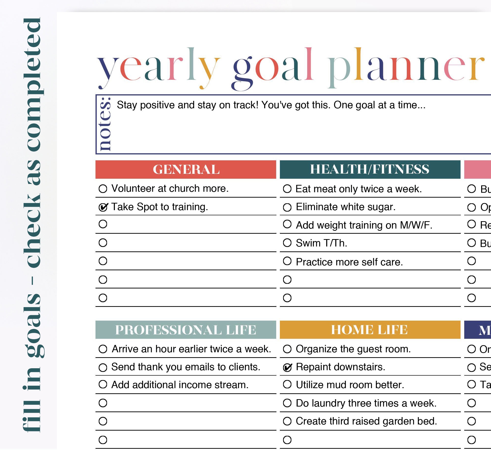 Editable & Printable Yearly Goal Planner | Habit Tracker | Goal Planner ...