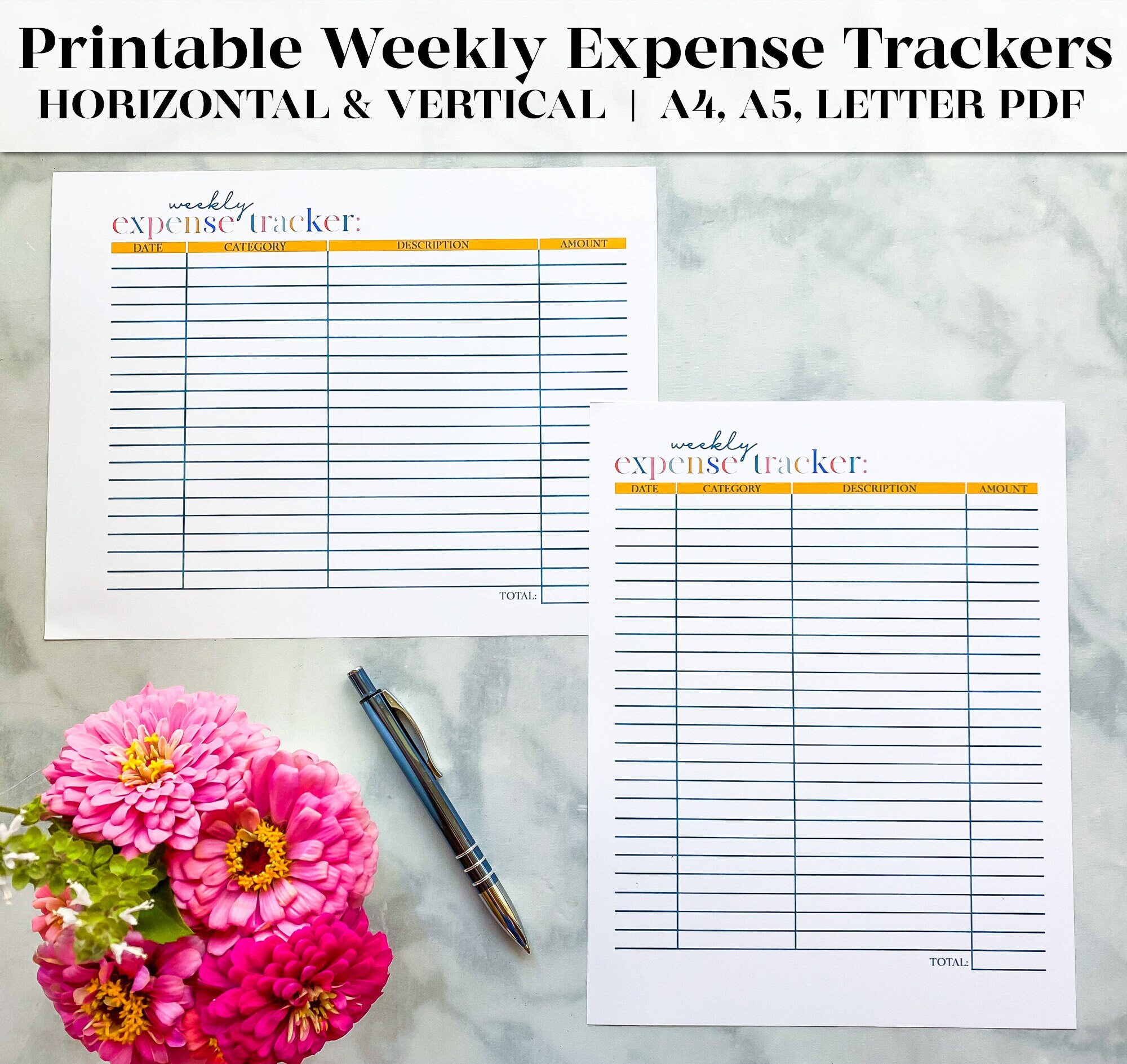 Weekly Expense Tracker Printables | Finance Tracker | Finance Planner ...