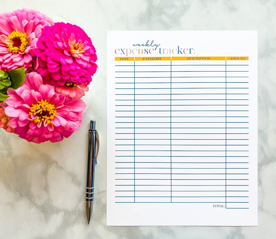 Weekly Expense Tracker Printables | Finance Tracker | Finance Planner ...