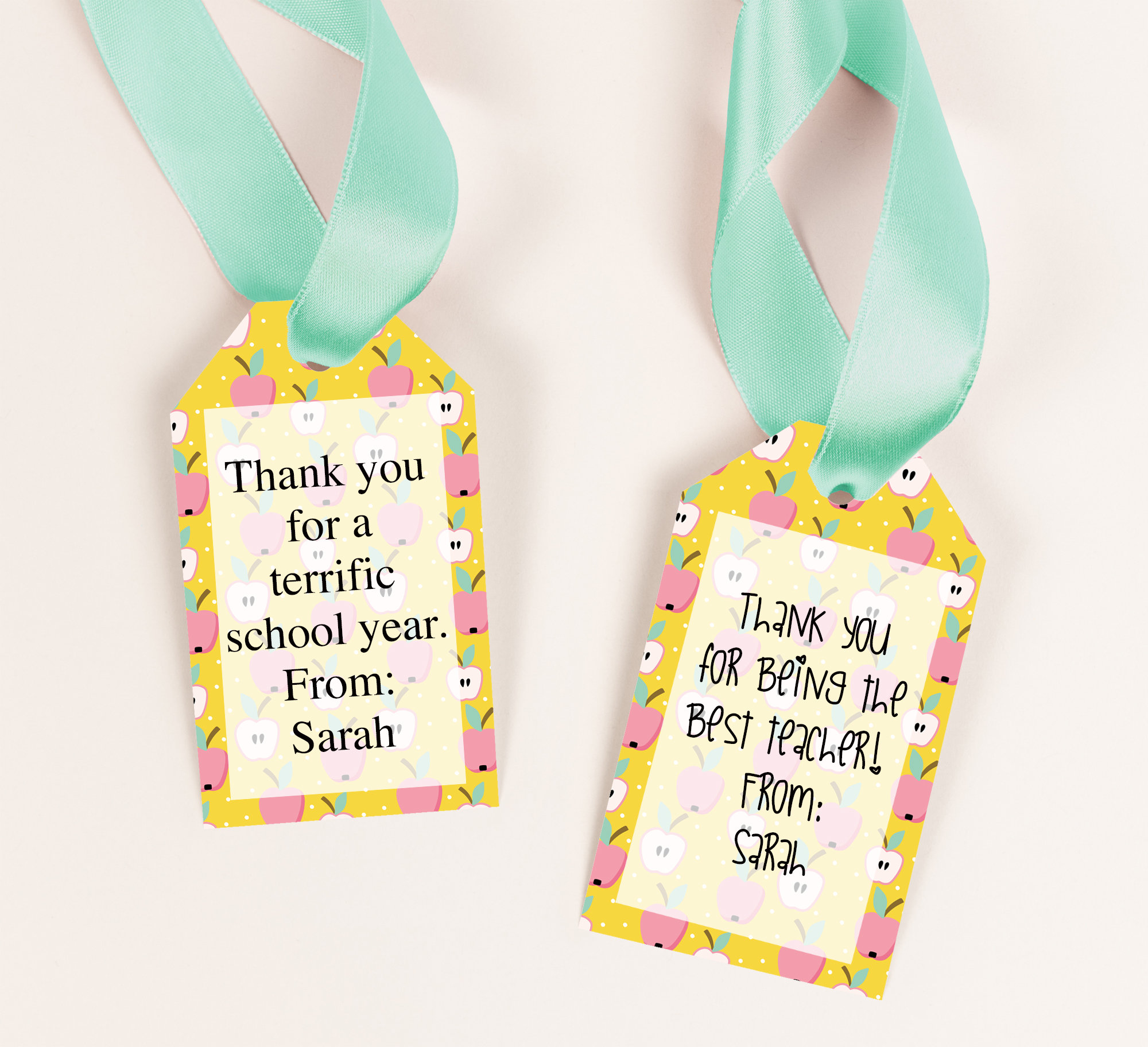 Printable Teacher Appreciation Gift Tags | Editable Template ...