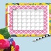 24 Quatrefoil Blank Planning Calendars in Lots of Colors | Printable ...