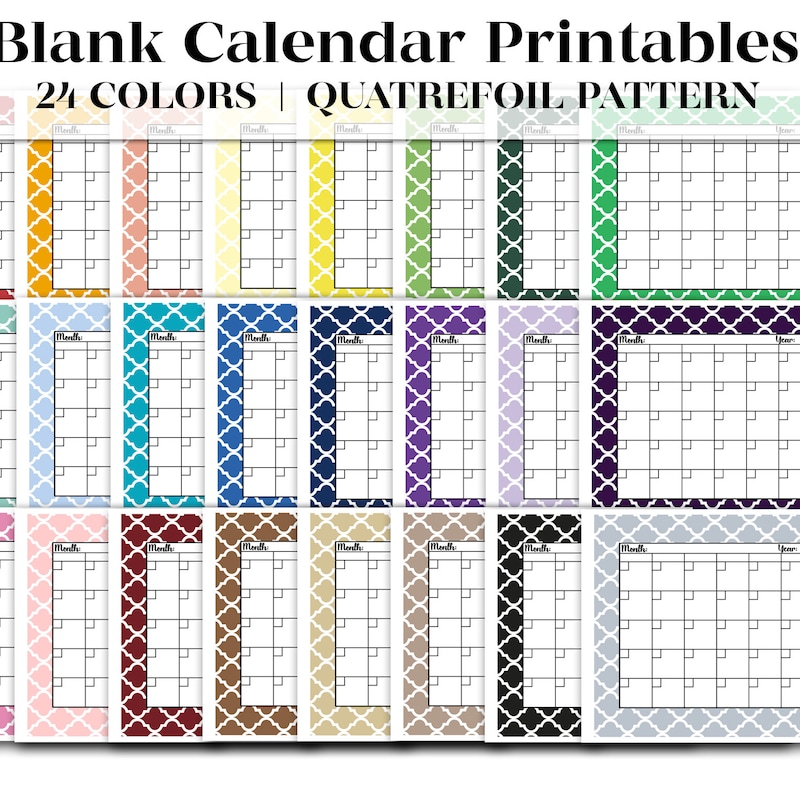 Preppy Calendar - Etsy
