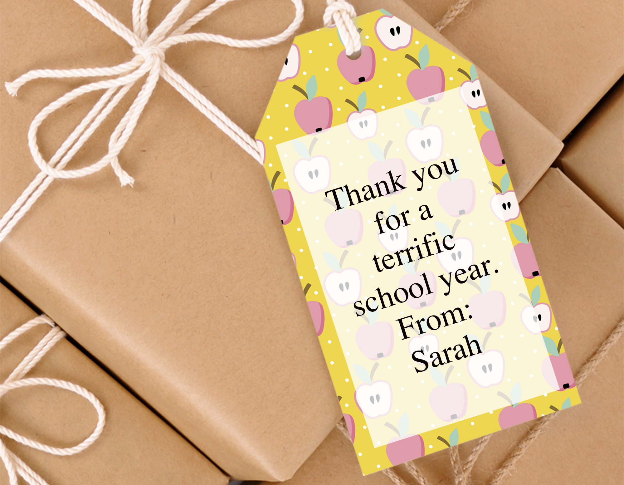 Printable Teacher Appreciation Gift Tags | Editable Template ...