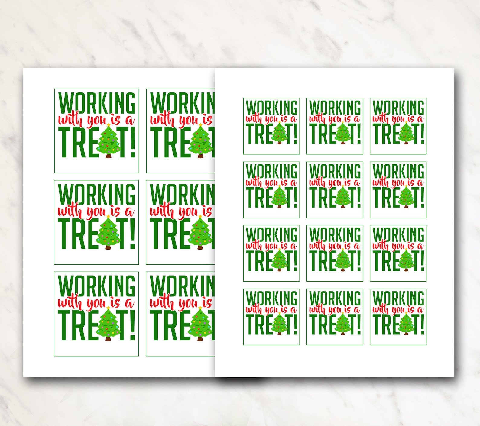 Printable Co-worker Christmas Gift Tags for Office Gifts | Christmas ...