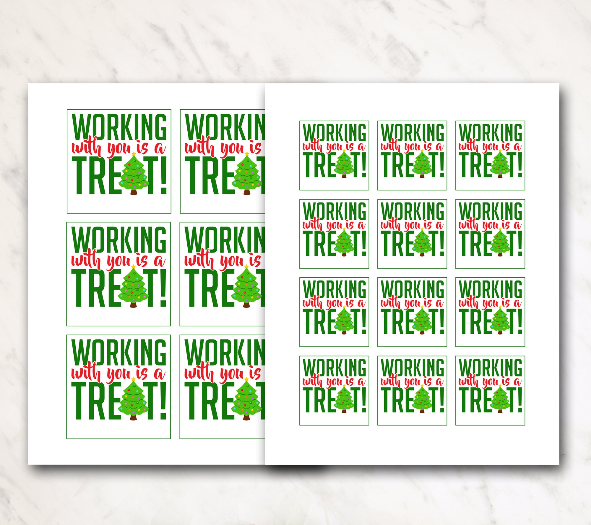 Printable Co-worker Christmas Gift Tags for Office Gifts | Christmas ...