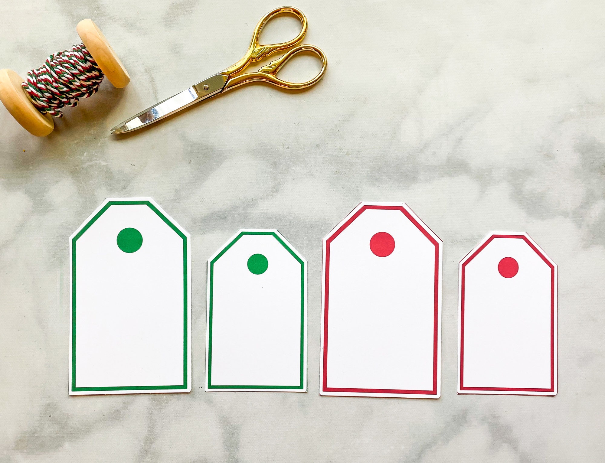 Printable Classic Christmas Gift Tags | Christmas Tag | Holiday Gift ...