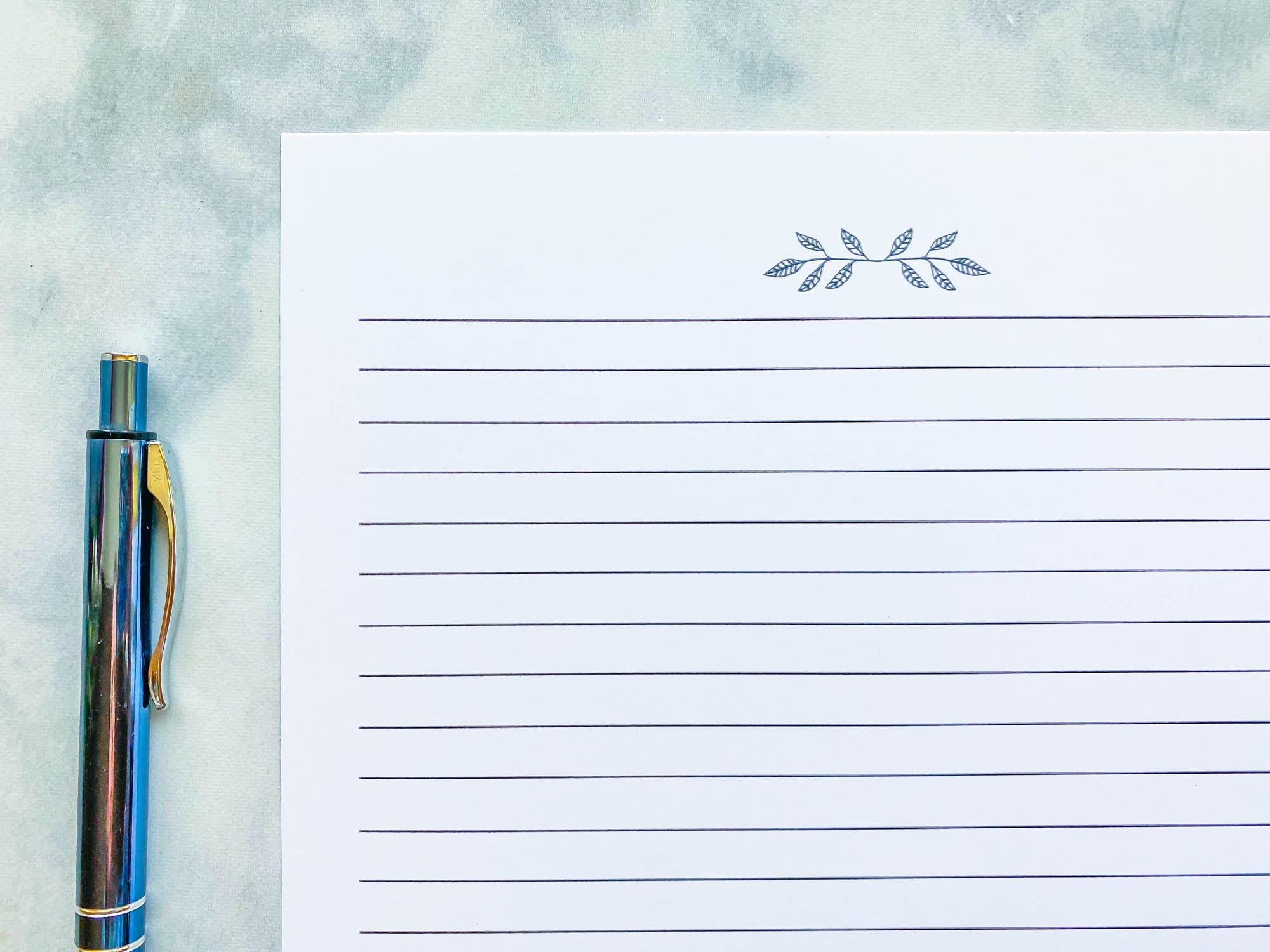 Simple Printable Lined Writing Paper | Letter Writing Paper | Letter ...