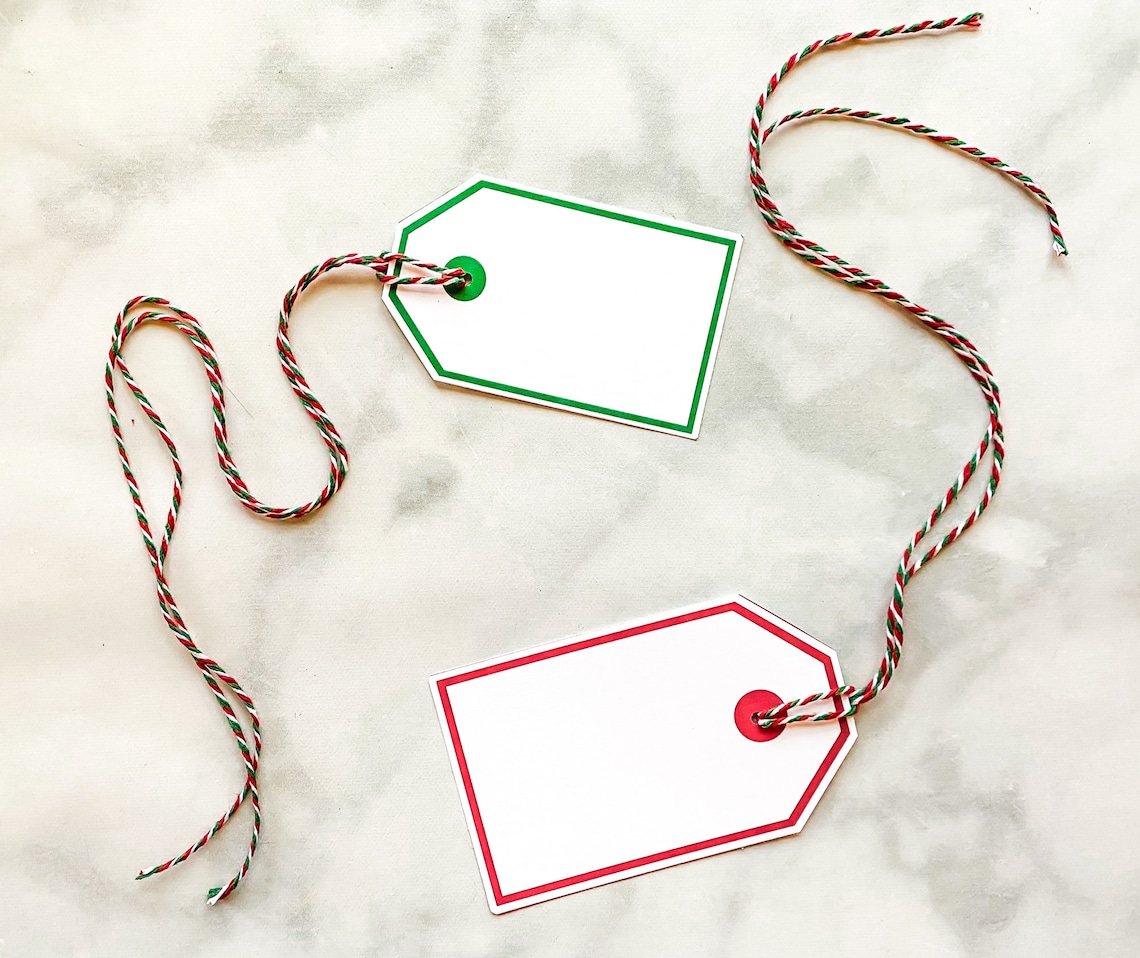 Printable Classic Christmas Gift Tags Christmas Tag Holiday Gift Tags ...