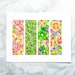 Preppy Printable Bookmarks With Fun Floral Tropical Design | Aesthetic ...