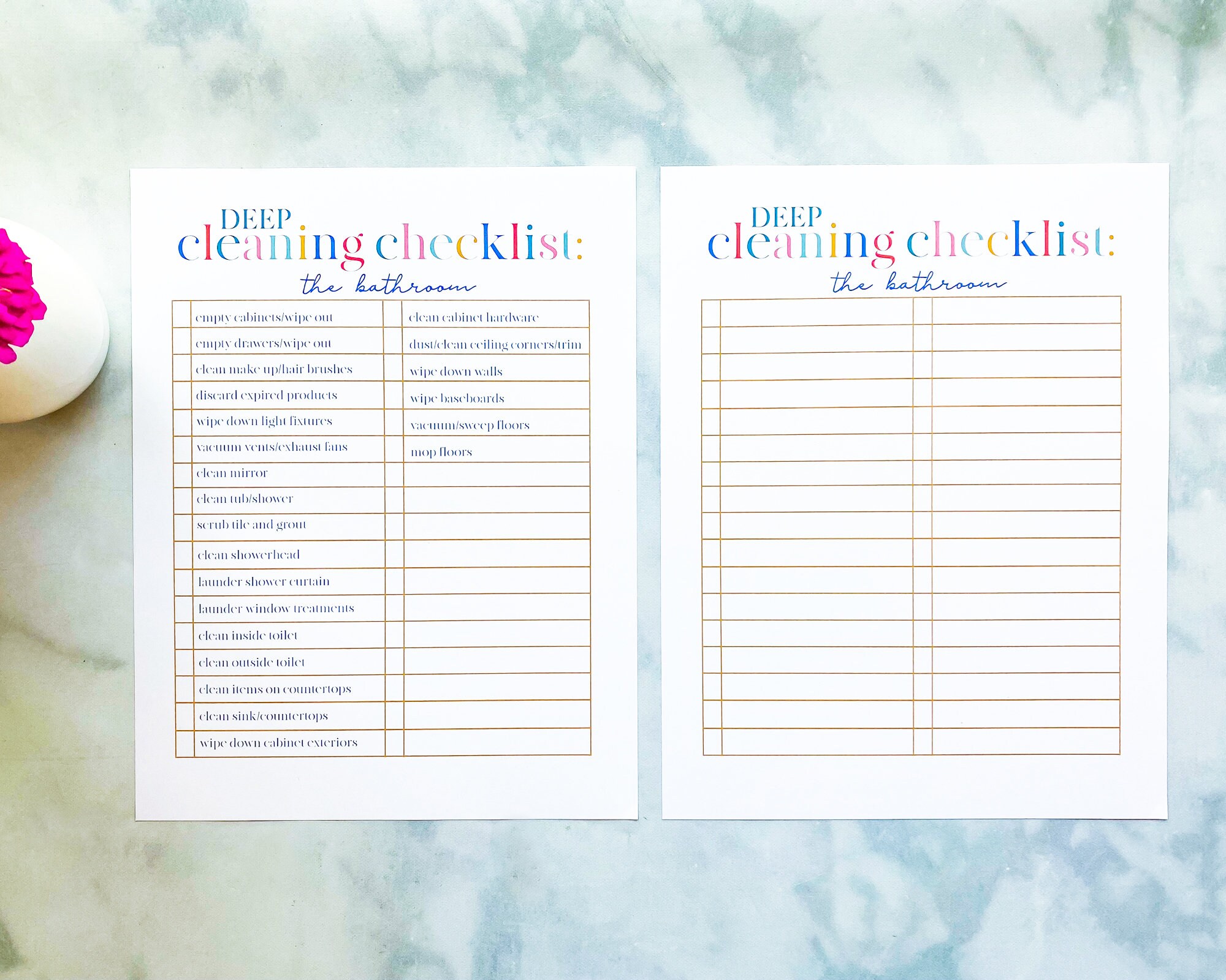 Deep Cleaning Checklist Printables | Cleaning Planner | Cleaning ...