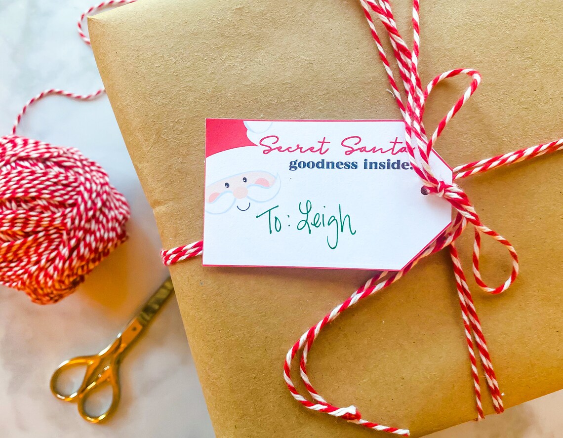 Printable Secret Santa Christmas Gift Tags | Printable Gift Tags ...