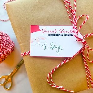 Printable Secret Santa Christmas Gift Tags | Printable Gift Tags ...