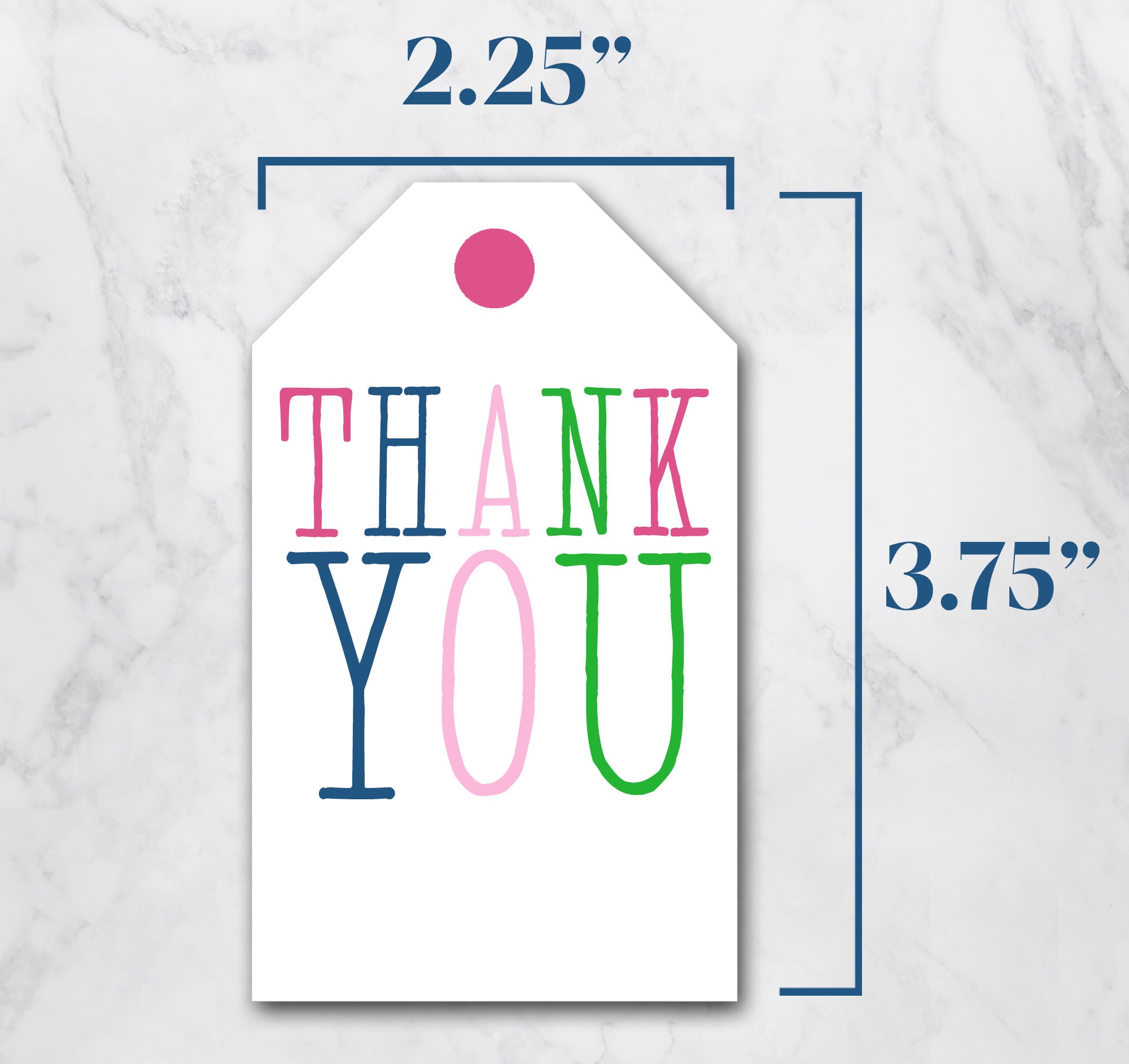 Printable Thank You Tags - EDITABLE! Colorful and Fun Printable Gift ...