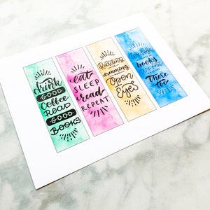 Printable Bookmarks | Book Lover Gift | Printable Bookmark Set With ...