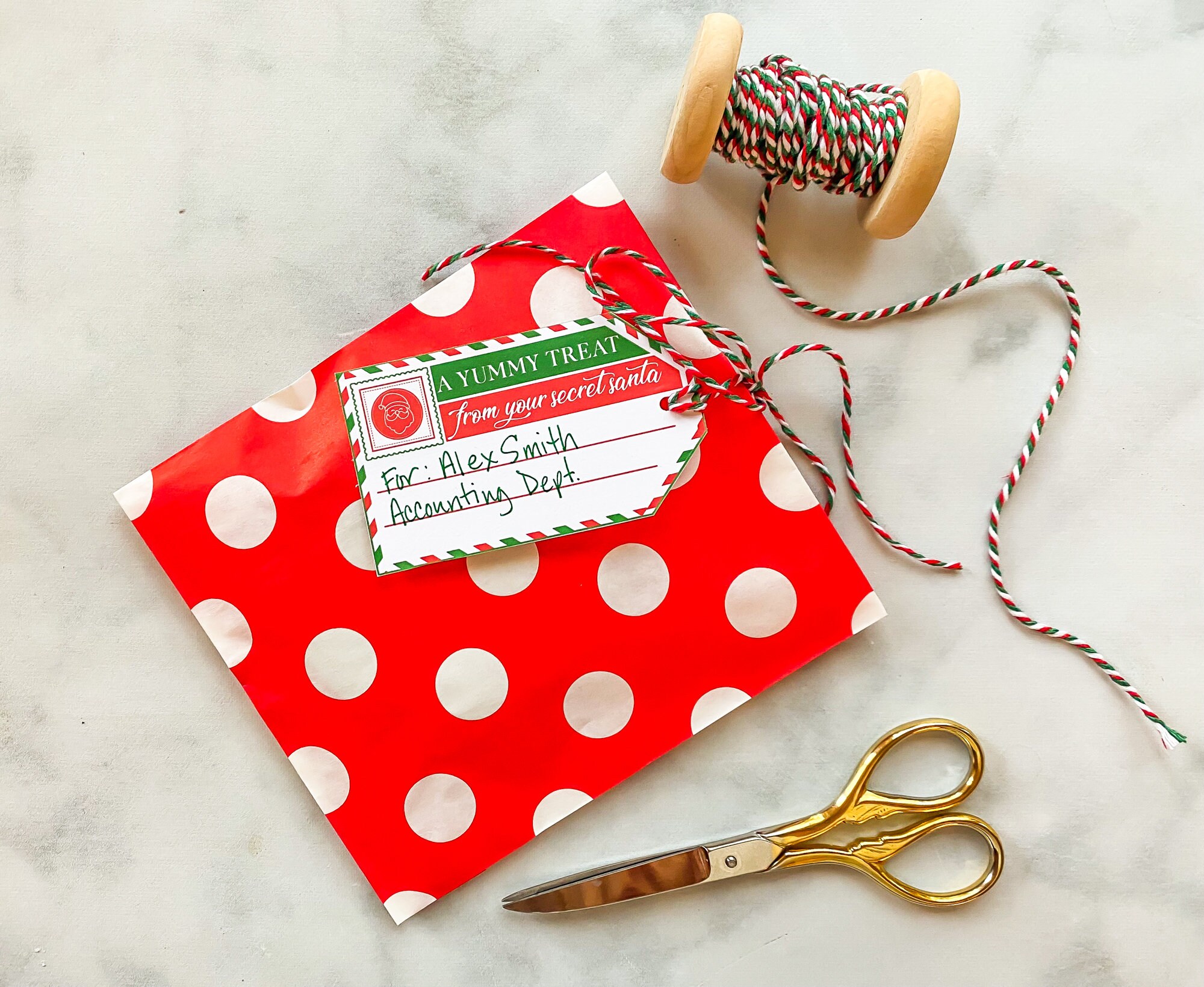 Printable Secret Santa Christmas Gift Tags | Printable Gift Tags ...