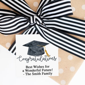 Printable Congratulations Graduation Tags | Editable | CONGRATS Gift ...