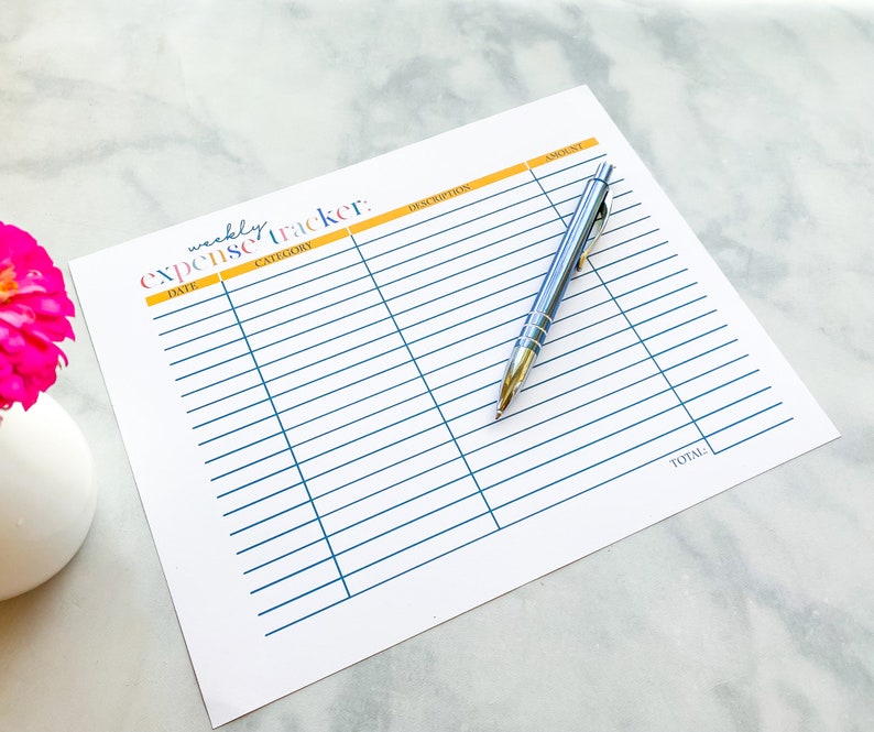 Weekly Expense Tracker Printables | Finance Tracker | Finance Planner ...