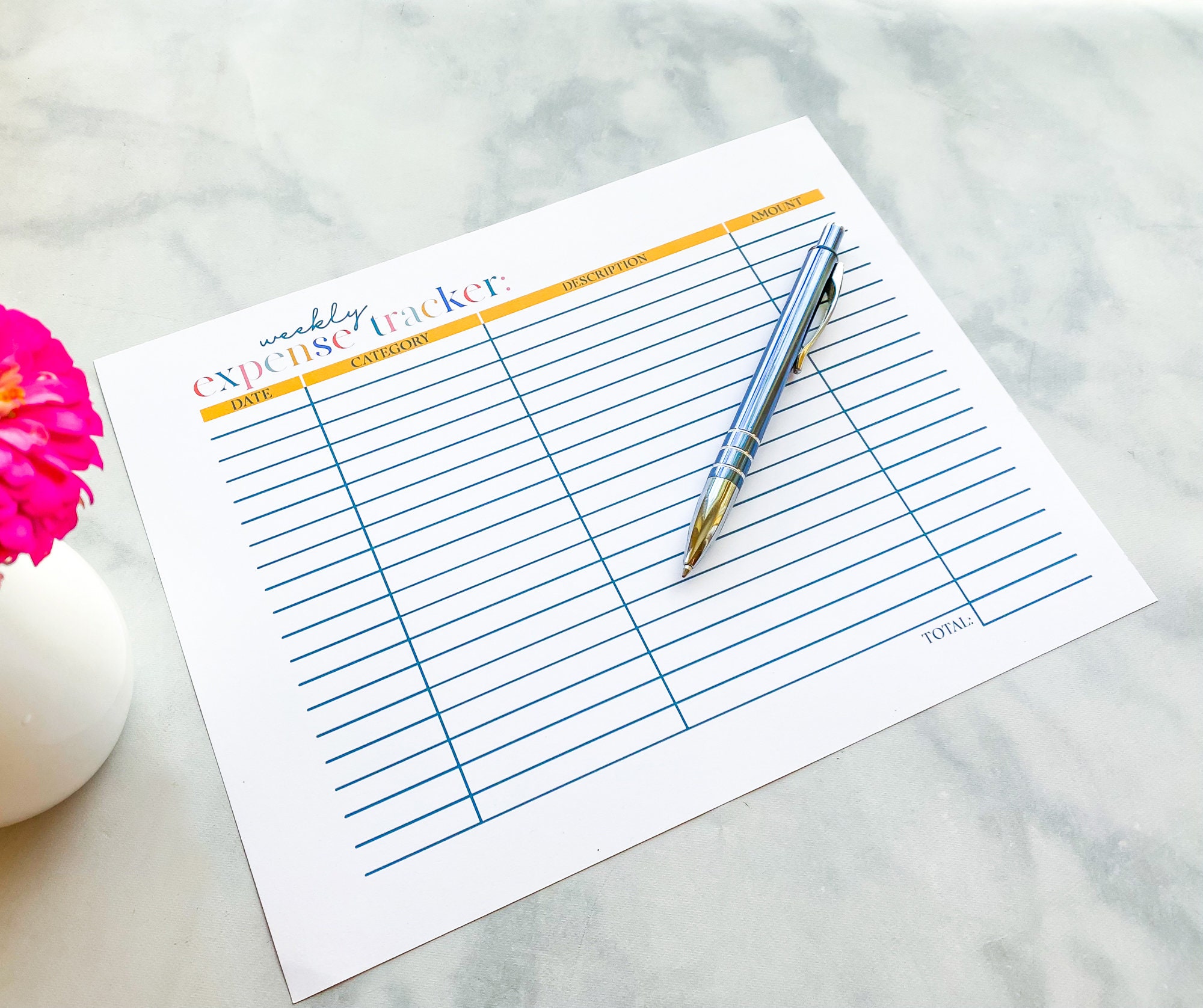 Weekly Expense Tracker Printables | Finance Tracker | Finance Planner ...