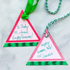 Printable Watermelon Gift Tags | Watermelon Printables | Summer ...