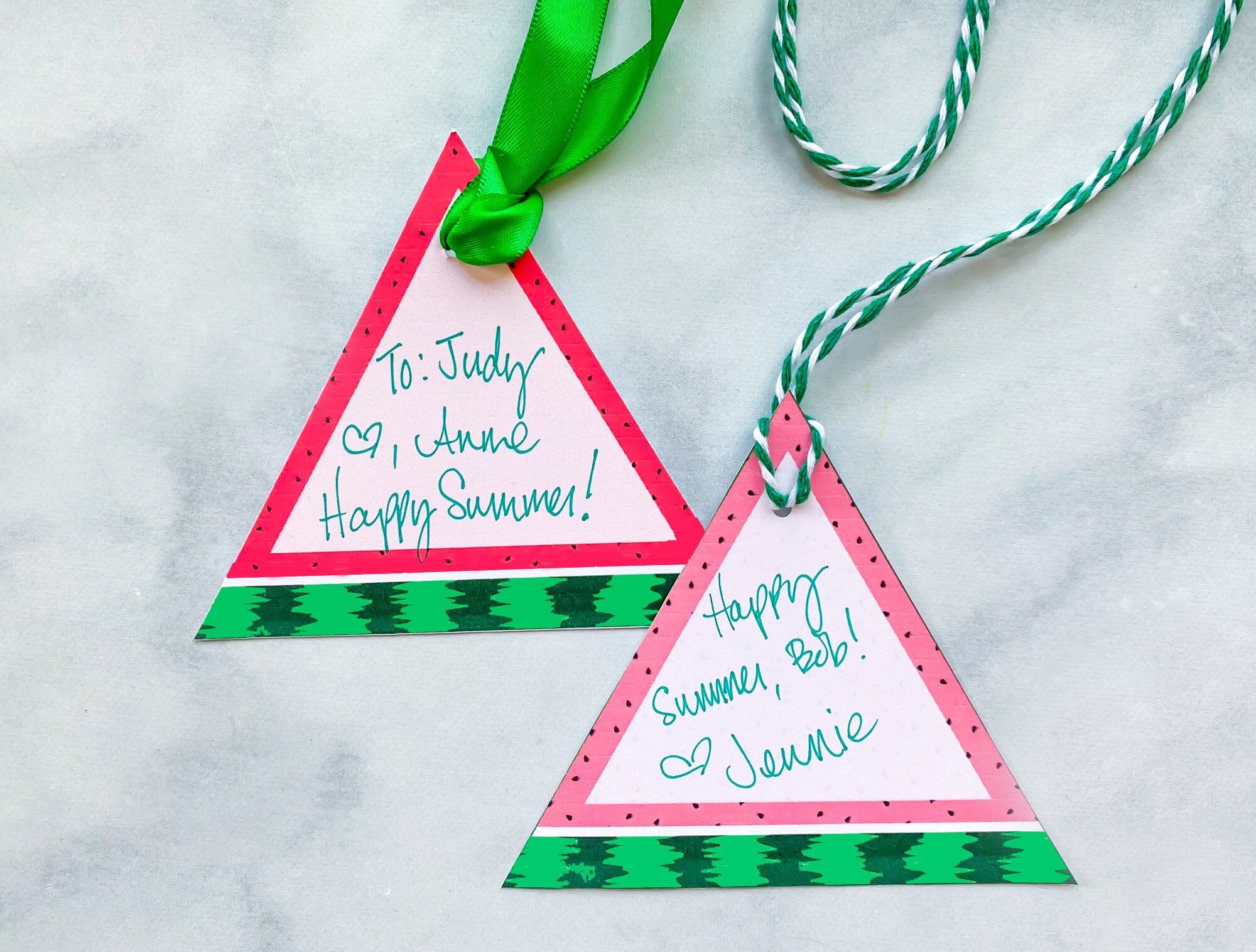 Printable Watermelon Gift Tags | Watermelon Printables | Summer ...