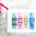Printable Bookmarks | Book Lover Gift | Printable Bookmark Set With ...