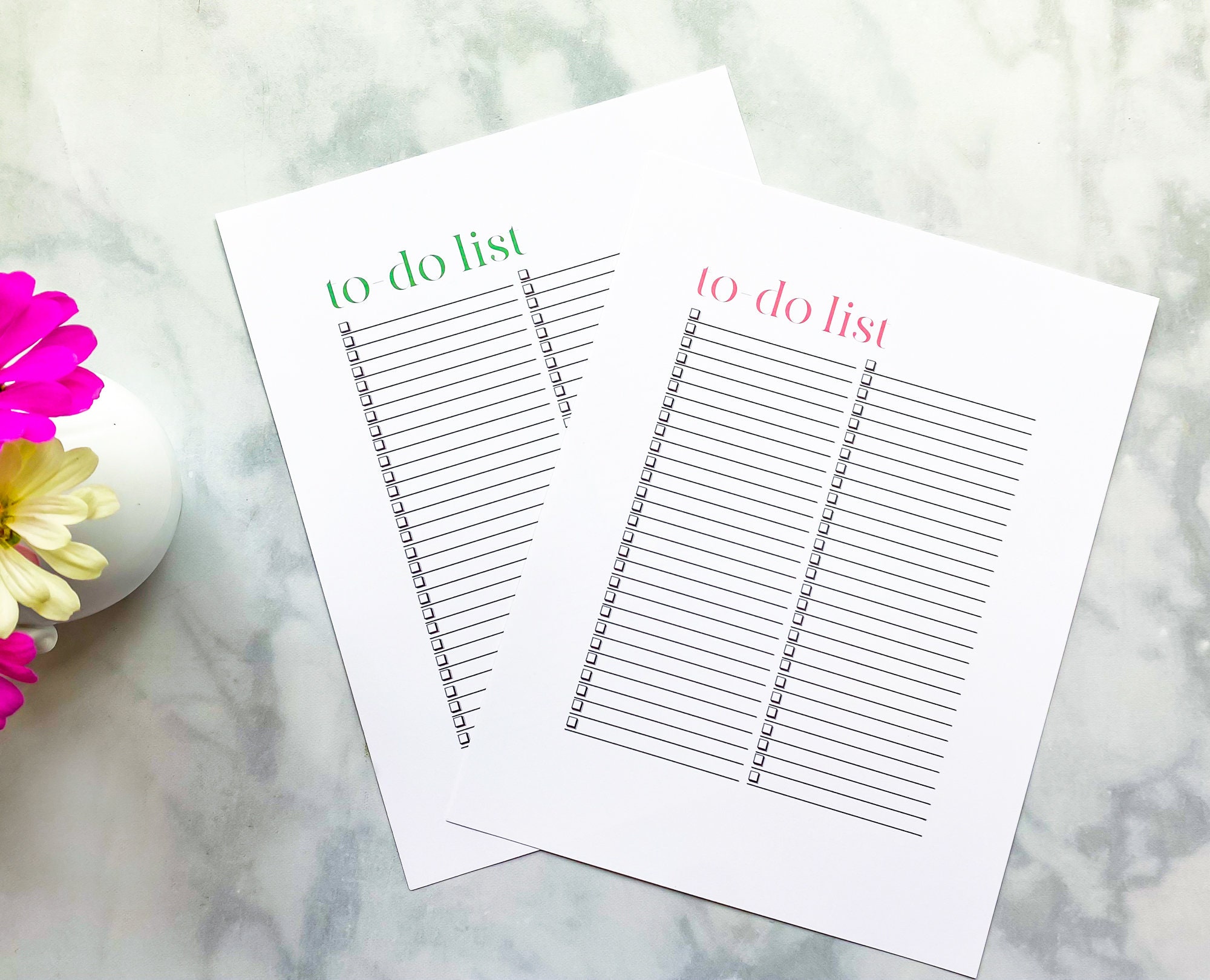Printable to Do List in 5 Color Options | To-do List | Checklist ...