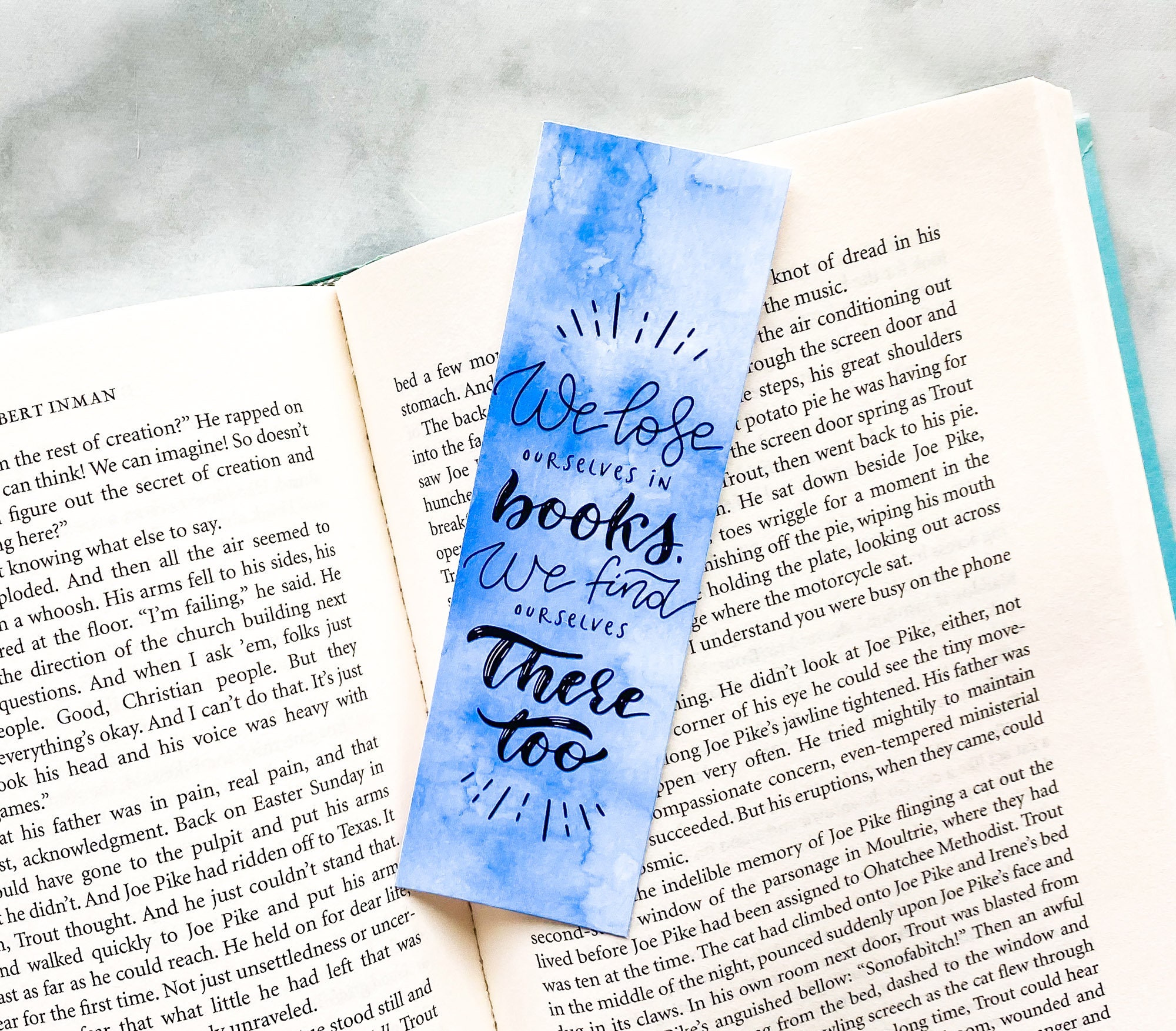 Printable Bookmarks | Book Lover Gift | Printable Bookmark Set With ...