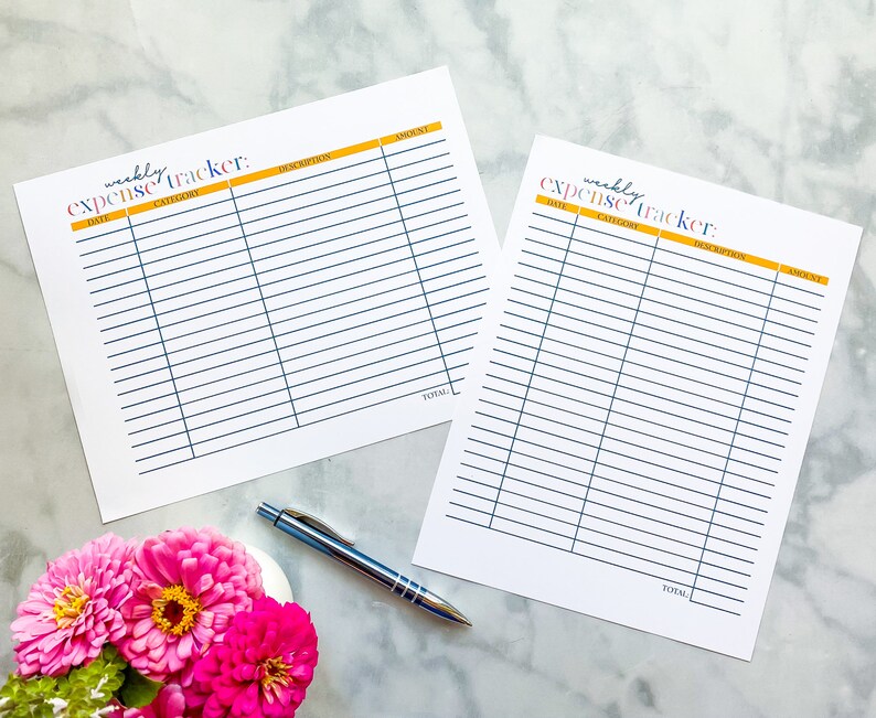 Weekly Expense Tracker Printables | Finance Tracker | Finance Planner ...
