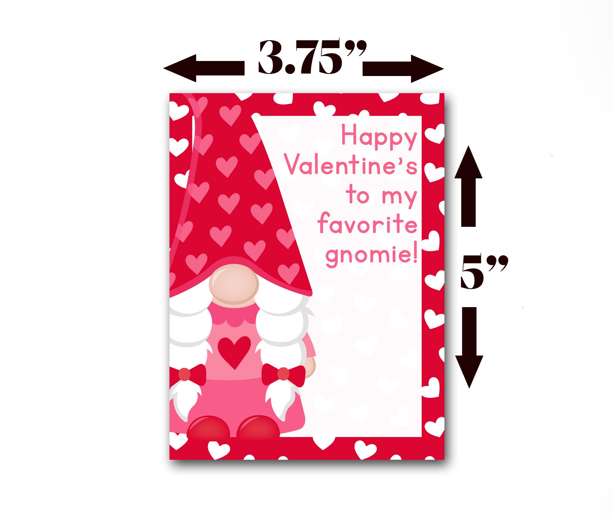 Printable Gnome Class Valentines Valentine Gnome Classroom Valentines ...